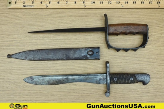 US L.F.&C, FN Toledo 1917 Trench Knife, M1943 Bolo Knives. Good ...