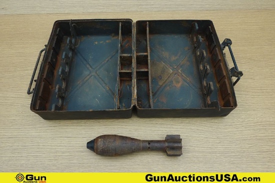 Military Surplus COLLECTOR'S Mortar Shell. Good Condition. WWII INERT ...