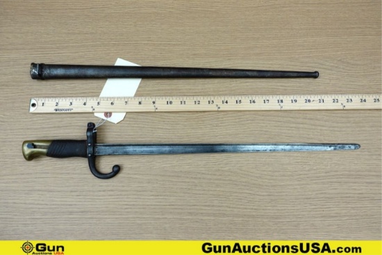 French Military Surplus COLLECTOR'S Bayonet. Good Condition. GROSS ...
