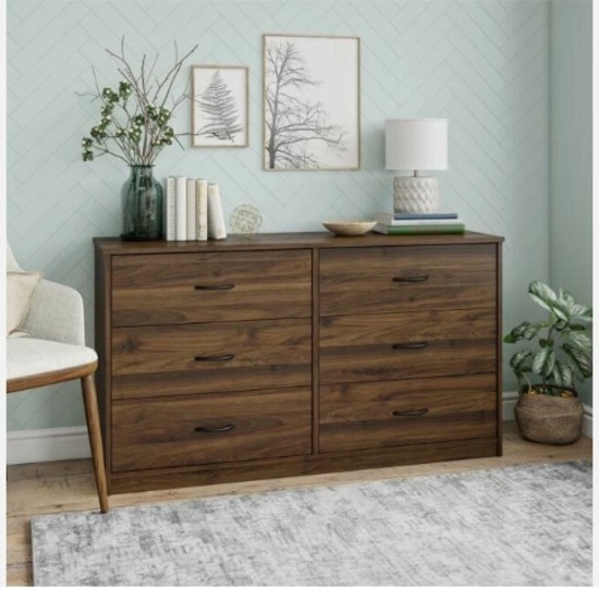 Mainstays Classic 6 Drawer Dresser