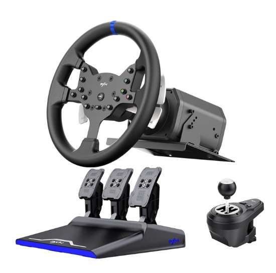 PXN-V99 RACING WHEEL 3.2NM FFB W/HALL MAGNETIC PEDAL, 6+1 GEAR SHIFT ...