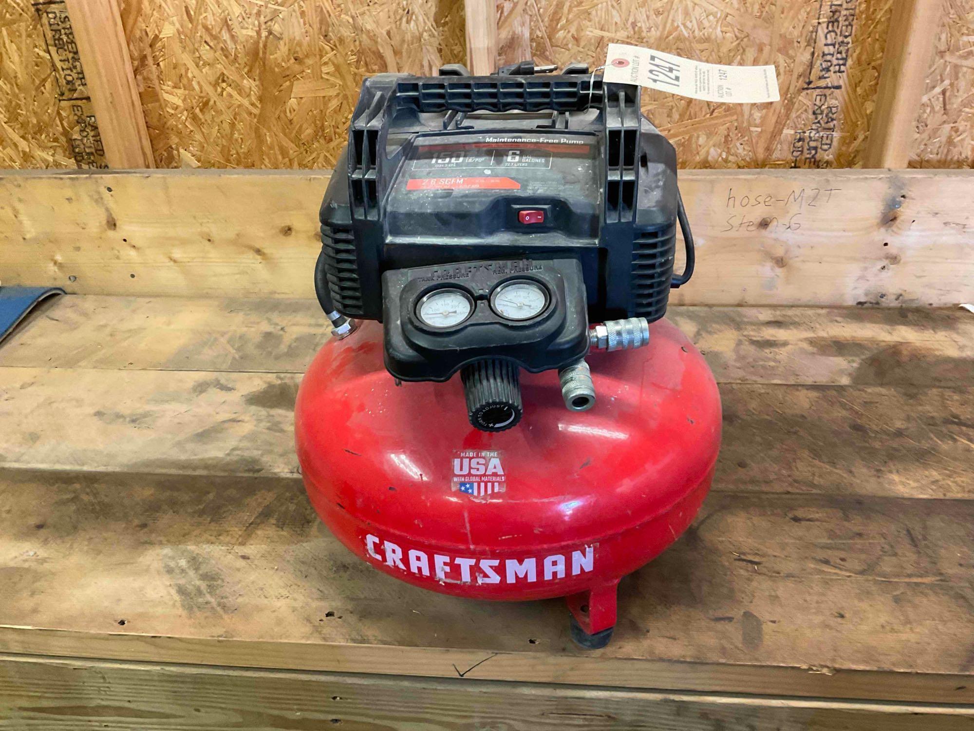 Craftsman 6 gallon 2.6 ScFm Air Compressor 150 | Proxibid