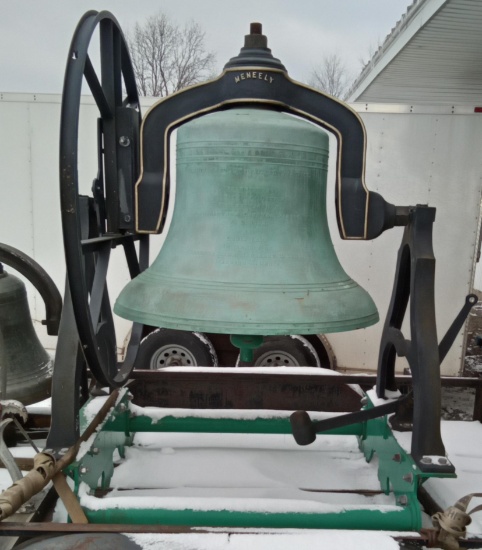 46" Cast Bronze Bell. Meneely Bell Co. Troy N.Y. | Art, Antiques ...