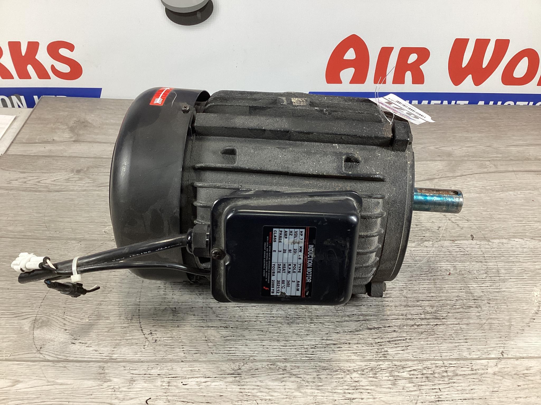 7 Hp 230 Volt 3 Phase Induction Electric Motor, | Proxibid