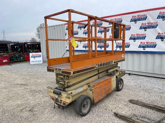 COmmander JLG CM20N Scissor Lift 750# Capacity SN# 0209005382 | Heavy ...