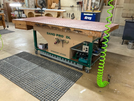 (Inv.54023) Sand Pro DL Downdraft Sanding Table, 48"x96" Top, Works ...
