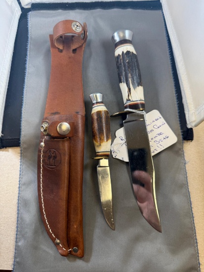 WOW! R. KLASS SOLINGEN TWIN HUNTERS CHOICE SHEATH KNIFE COMBO GREAT ...