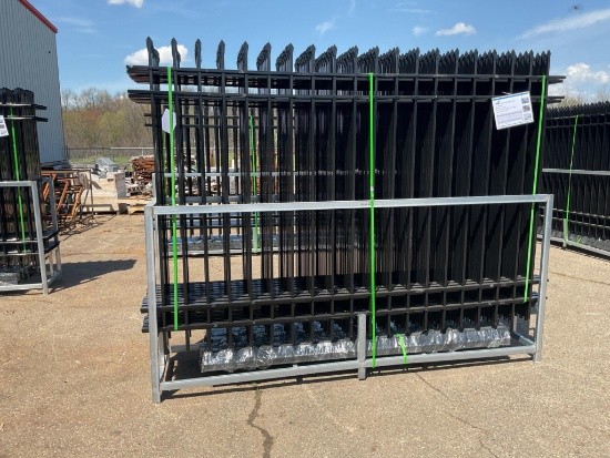 New Unused Fens Model FEN20 Galvanized Steel Fence, Lead Free Powder ...