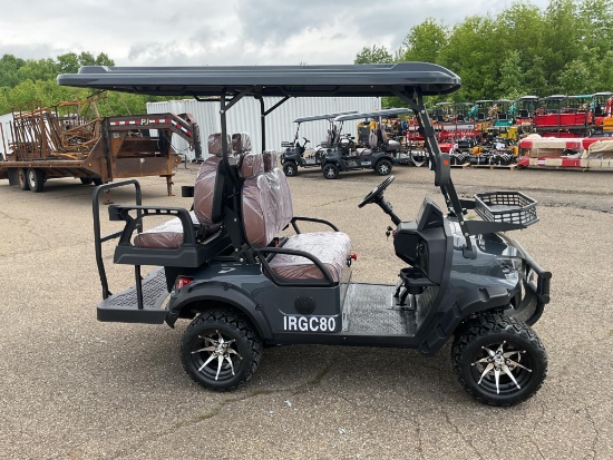 New Unused 2025 IR Model IRGC80 Electric Golf Cart, 60 Volt, 12" Off ...