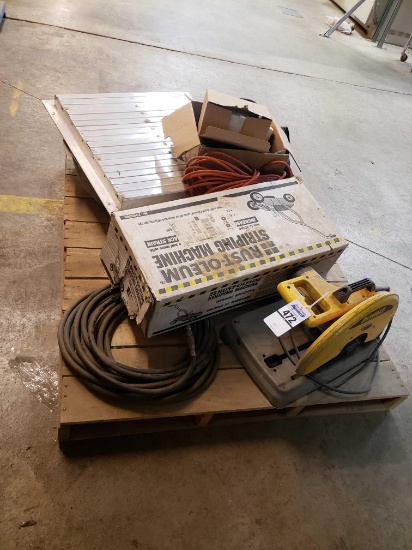 Pallet Lot-24" J&D Exhaust Fan - Rust-Oleum Striping Machine - Push ...