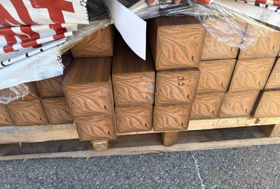 32 Pcs. Tangent Poly Lumber, 4"x 4"x 12' Antique Mahogany | Heavy ...