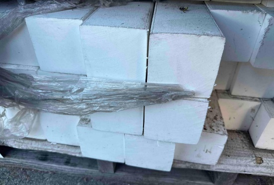 44 Pcs. Tangent Poly Lumber, 4"x4"x 12' White | Heavy Construction ...