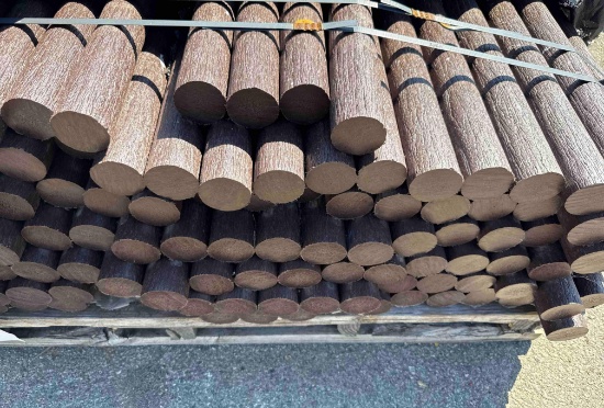 128 Pcs. Tangent Poly Lumber, 2" Rounds x 12' Tudor | Heavy ...