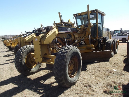 2007 CAT 140H VHP PLUS MOTOR GRADER, S/N CCA0371, M.B, CAB, HOUR METER ...