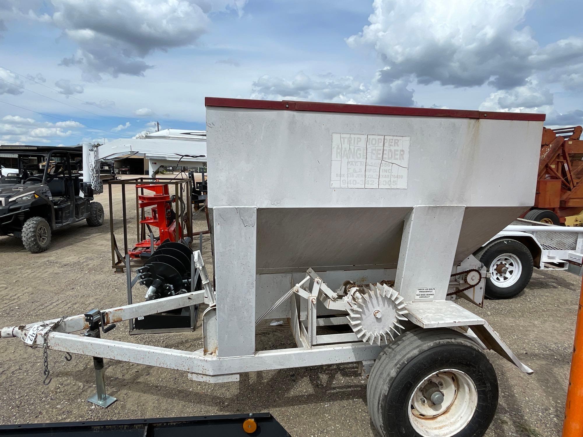T&S Trip Hopper Ground Driven Feeder | Proxibid