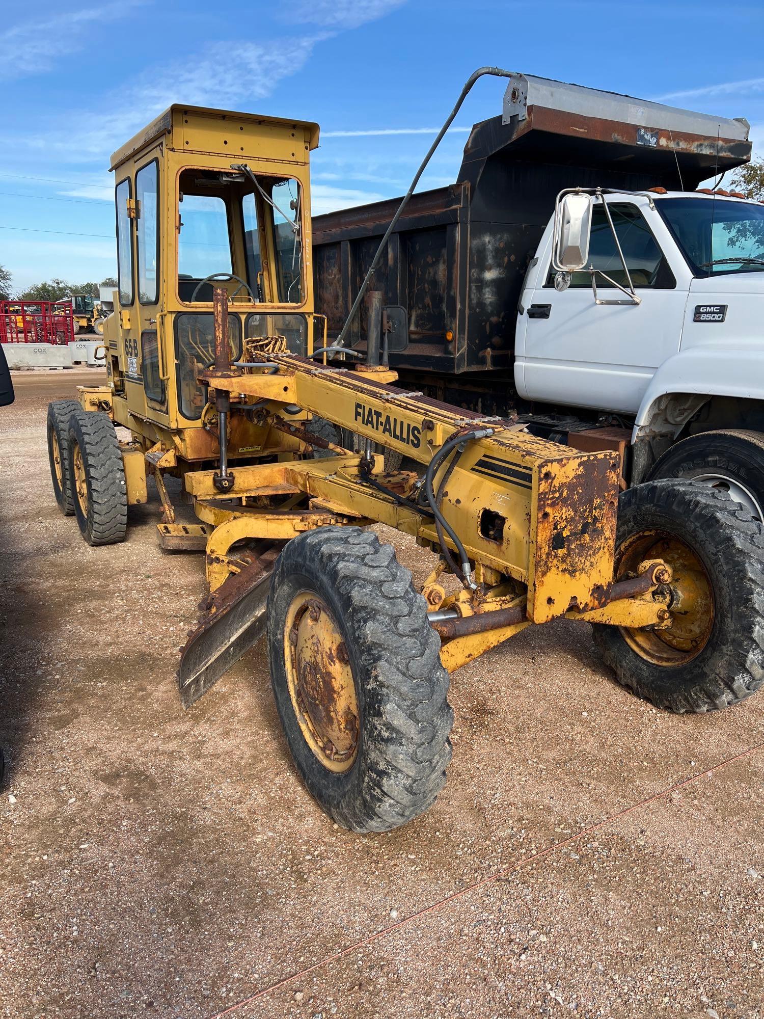 Fiat-Allis 65B Motor Grader Diesel, Power Shift, | Proxibid