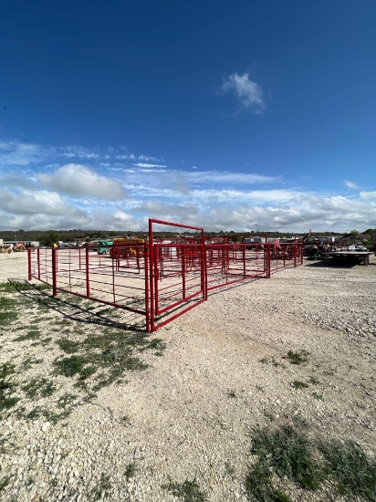 Rancher Deluxe Cattle Working Pens with Sweep Tub Approx. 35' X 48 ...