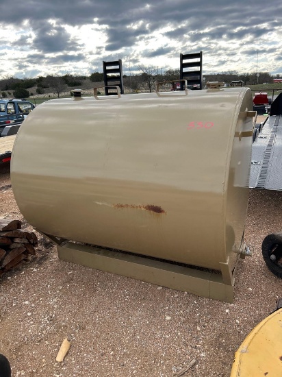 Skid Mounted Fuel tank Approx 500 Gallons Sight Glass Connections ...