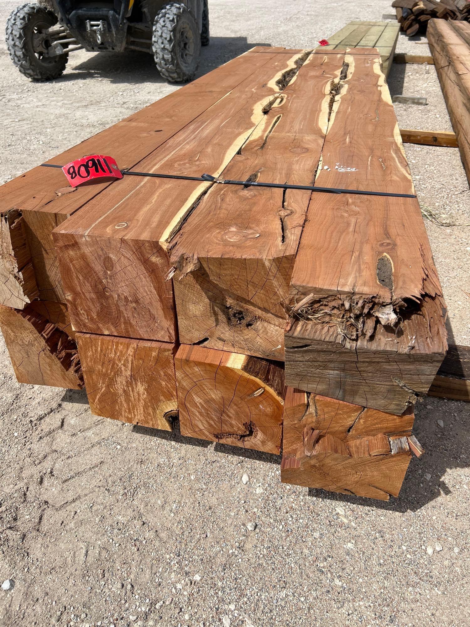 8 - 8"X8"X10' Cedar Beams EIGHT TIMES THE MONEY | Proxibid