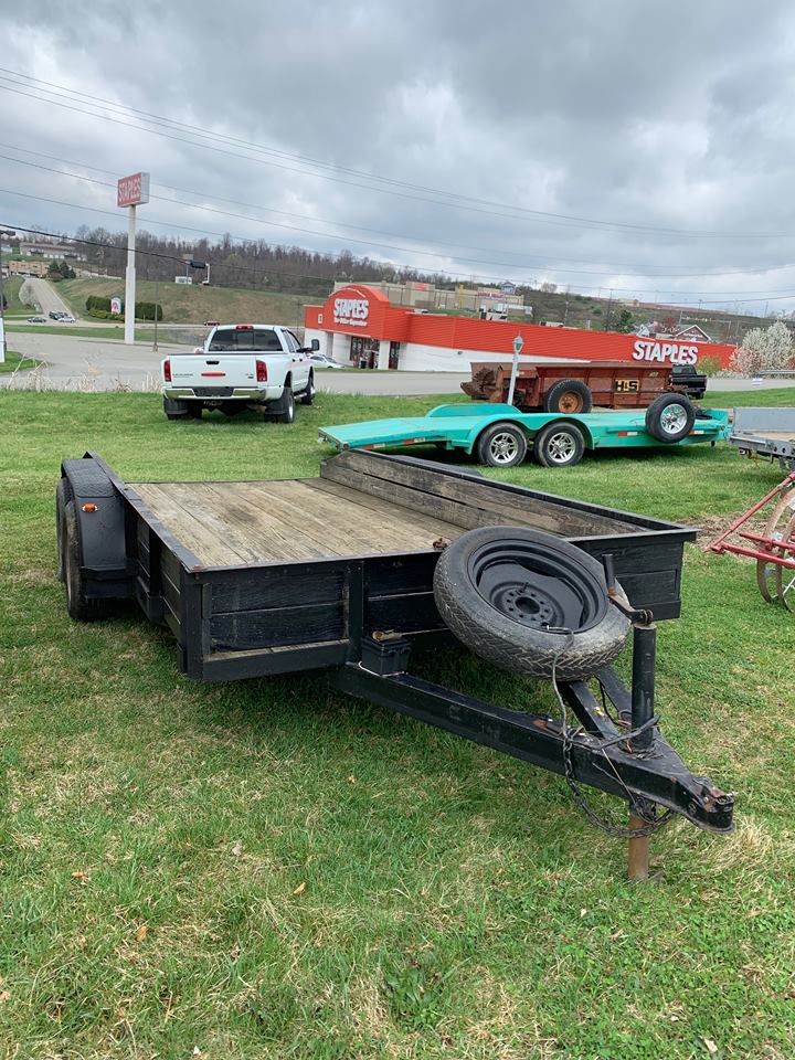 Trailer with removable side 72 in x 14 ft | Proxibid
