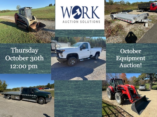 Work Auction Solutions Auction Catalog - October Equipment Auction ...