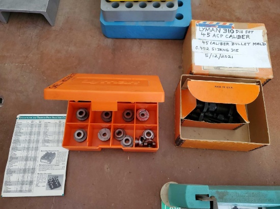 LYMAN SHELL HOLDER AND DIE SETS | Online Auctions | Proxibid