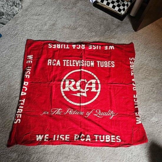 VINTAGE RCA TV TUBE BANNER - 48 STAR FLAG | Online Auctions | Proxibid