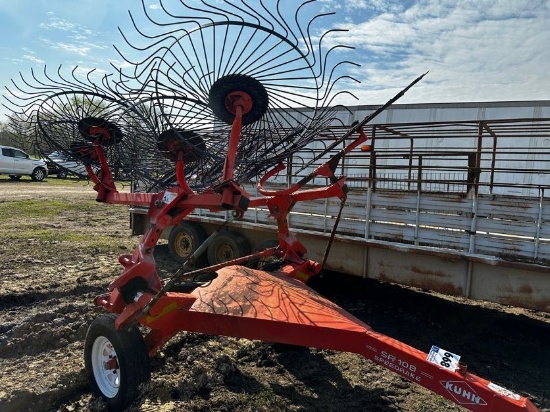 KUHN SR108 SPEED 8 WHEEL HAY RAKE | Online Auctions | Proxibid