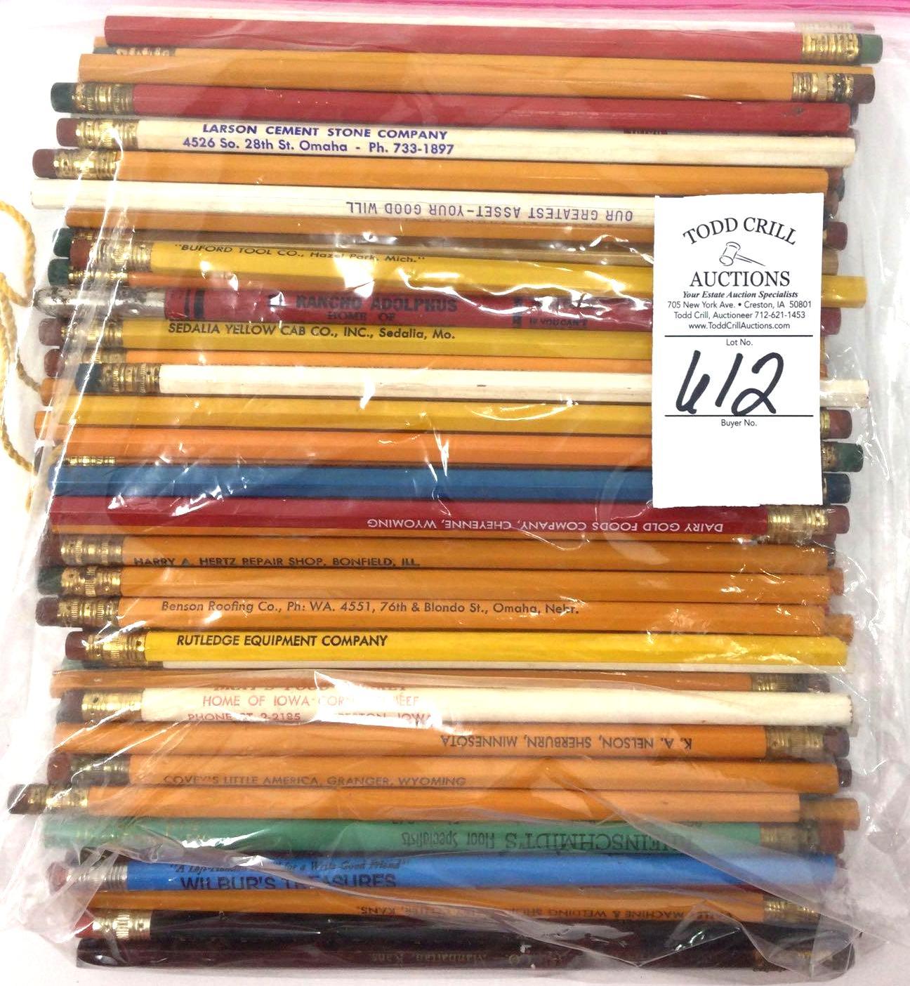 100 - VINTAGE LEFTY ADVERTISING PENCILS | Proxibid