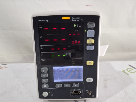 Mindray Datascope Accutorr V Vital Signs Monitor - 473786 | Industrial ...