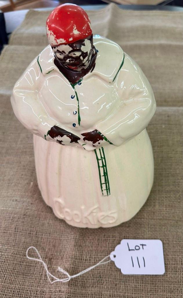 Antique Mammy Cookie Jar Lot BLACK AMERICANA: Six C. 1930 1950