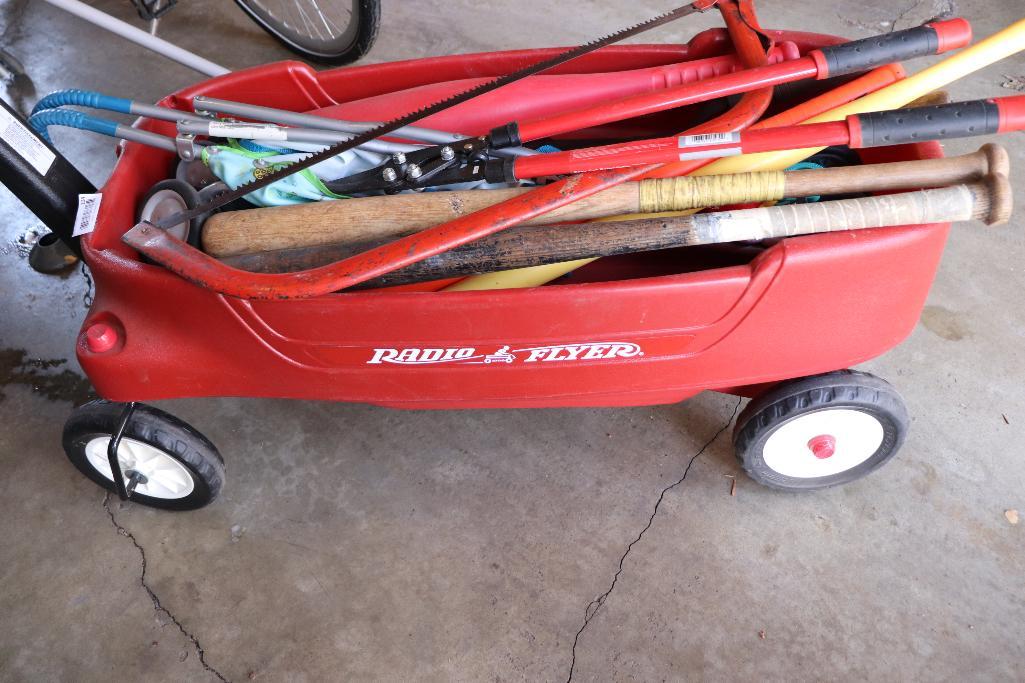 Radio Flyer Wagon With Baseball Bats Etc Proxibid