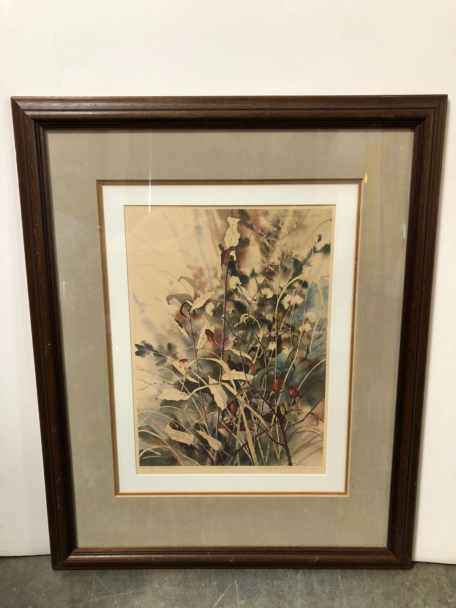 Signed & Framed Artwork, Nancy Taylor Stonington, | Proxibid