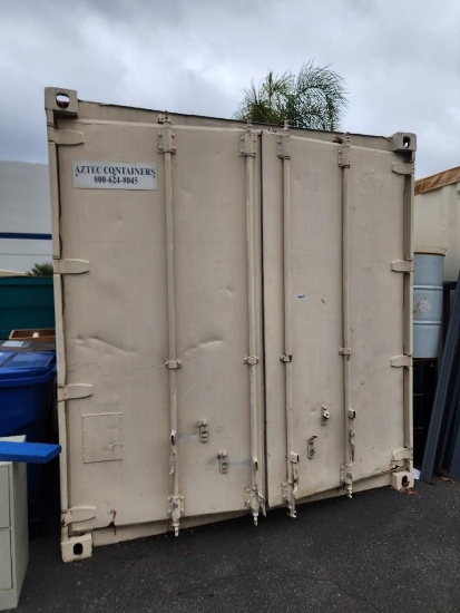 20ft Aztec shipping container - Aluminum Swing out doors wood floors ...