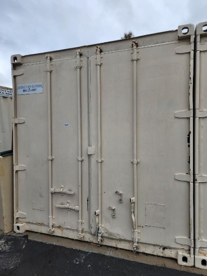 40ft Aztec shipping container - Metal Swing out doors wood floors ...