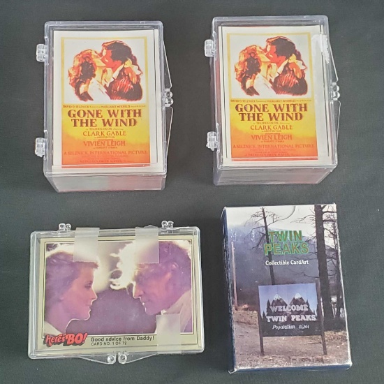 Lot 4 collectors card sets Gone With The Wind Heres Bo Twin Peaks 1990 ...