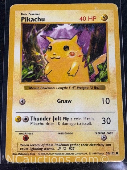 Rare Red Check Error Pikachu WOTC Shadowless Pokemon Card | Art ...