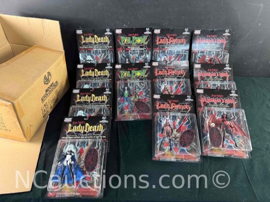 Full Case 12 Chaos Comics Action Figures Lady Death, Evil Ernie Case ...