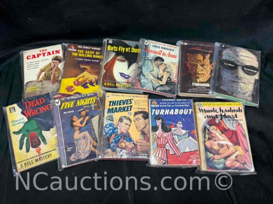 Approximately 34 Sci-Fi / Horror pulp books Invisible man, Frankenstein ...