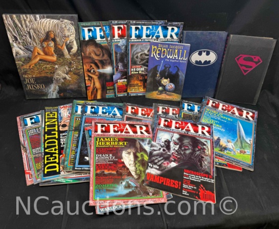 Colectibke Books, Magazines Art of Joe JUSKO, Fear, Batman Superman ...