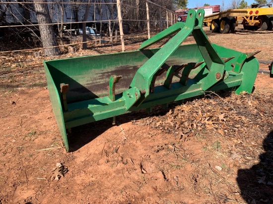 5 foot Servis Equipment box blade factory hitch plate reverse hinged ...