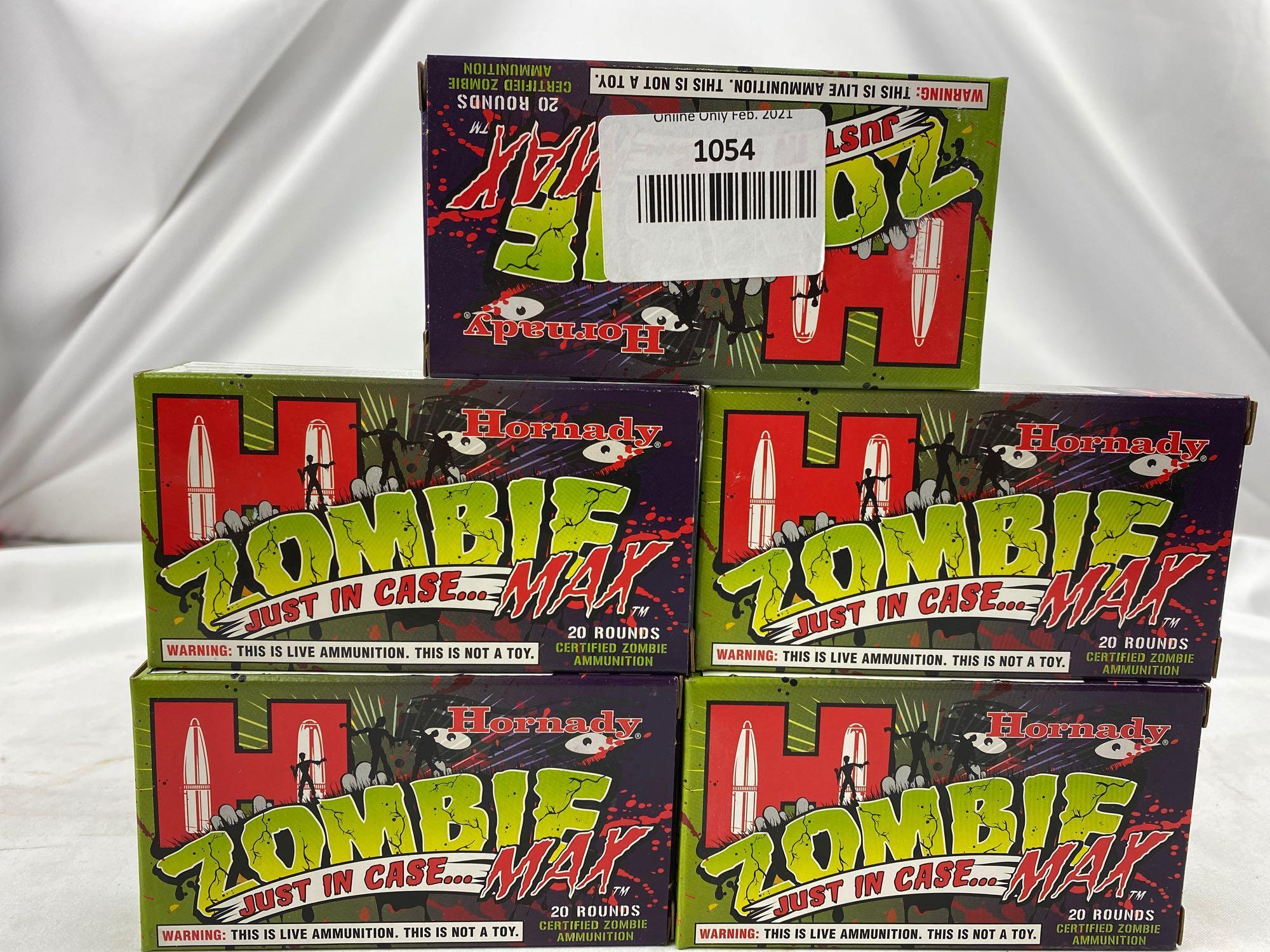 Five full boxes of hornady zombie max ammo | Proxibid