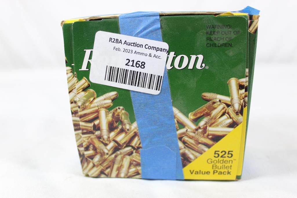 One box of Remington Golden 22 LR JHP. New, count | Proxibid