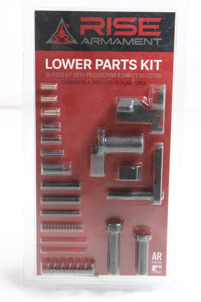 One RISE Armament AR-15 platform lower parts kit. | Proxibid