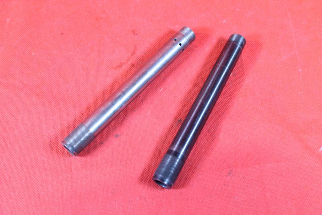 Two large bore pistol barrels. Both are threaded | Proxibid