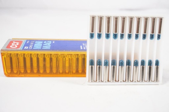 One box of CCI 22 LR shotshell 31gr, 20 count and one box of CCI 22 LR ...