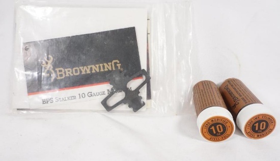 Two Browning Invector chokes for 10 ga, one full and one modified ad ...