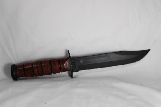 KA-Bar model 1217 U.S.M.C. fighting knife. 7.0 inch blade. Original ...