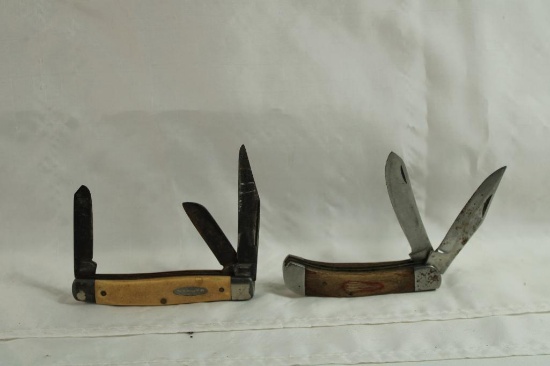 Two used pocket knives. One Stockman and one Trapper. | Online Auctions ...