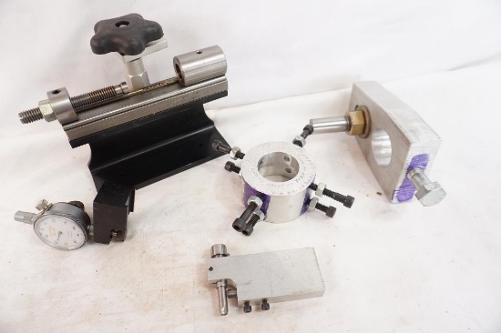 L.E. Wilson case trimmer, one Starrett small dial indicator, one coil ...